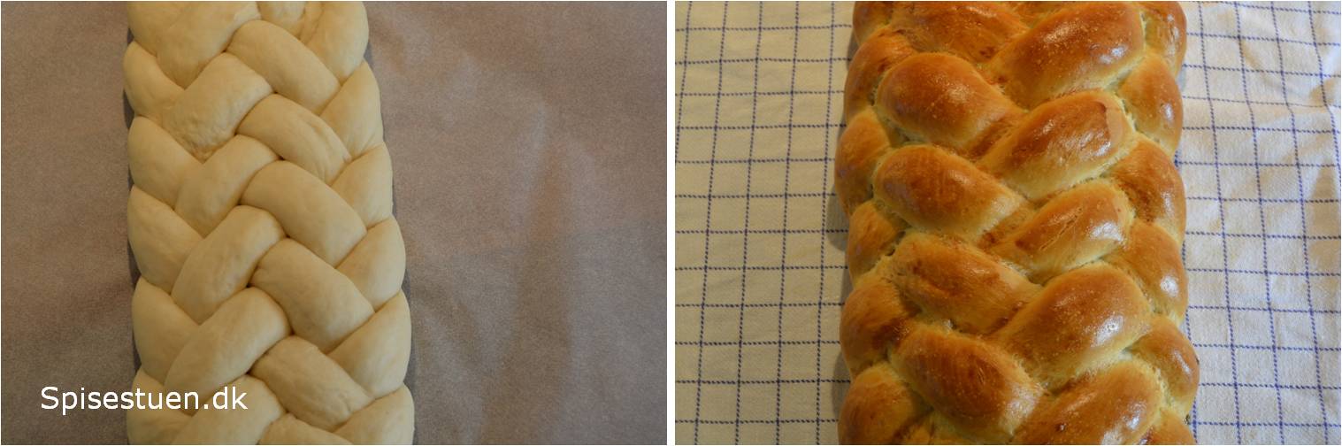 At flette brød med 5, 6 og 7 strimler